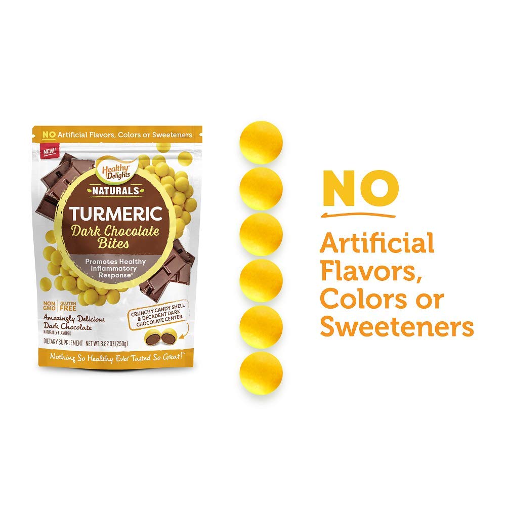 rich dark chocolate with turmeric