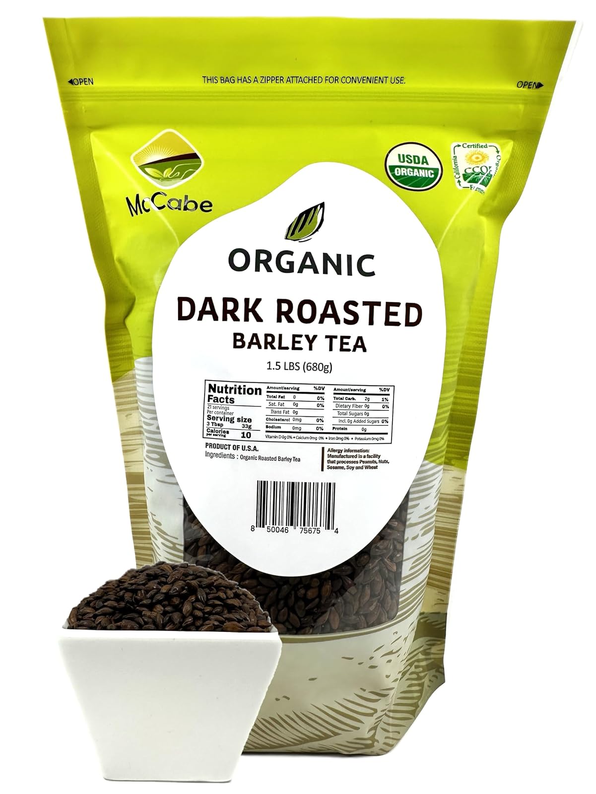 rich flavour dark roasted barley tea
