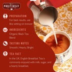 rich flavour English breakfast tea