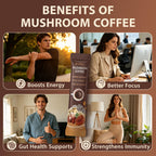 Rich flavour mushroom coffee blend