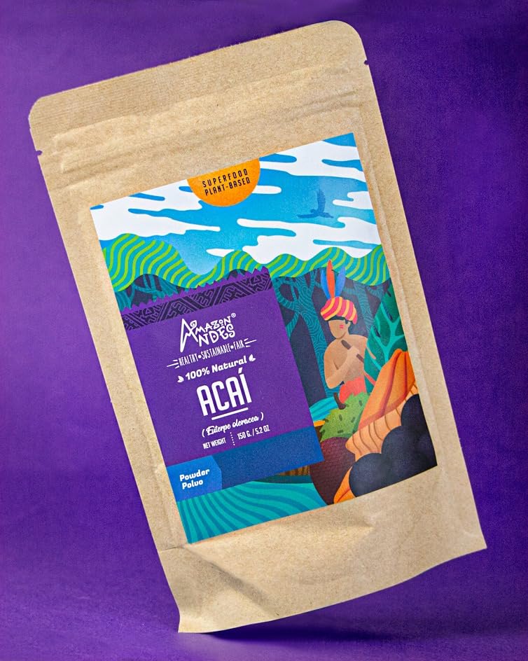 Rich in anthocyanins Açai powder