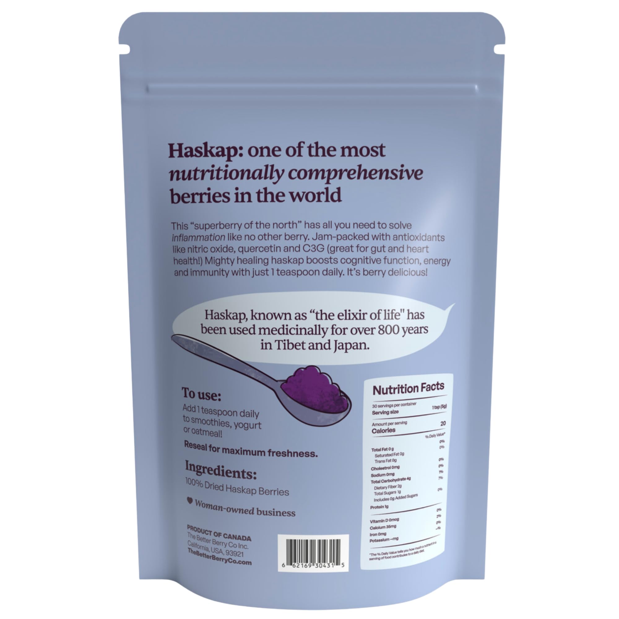 Rich in anthocyanins for health
