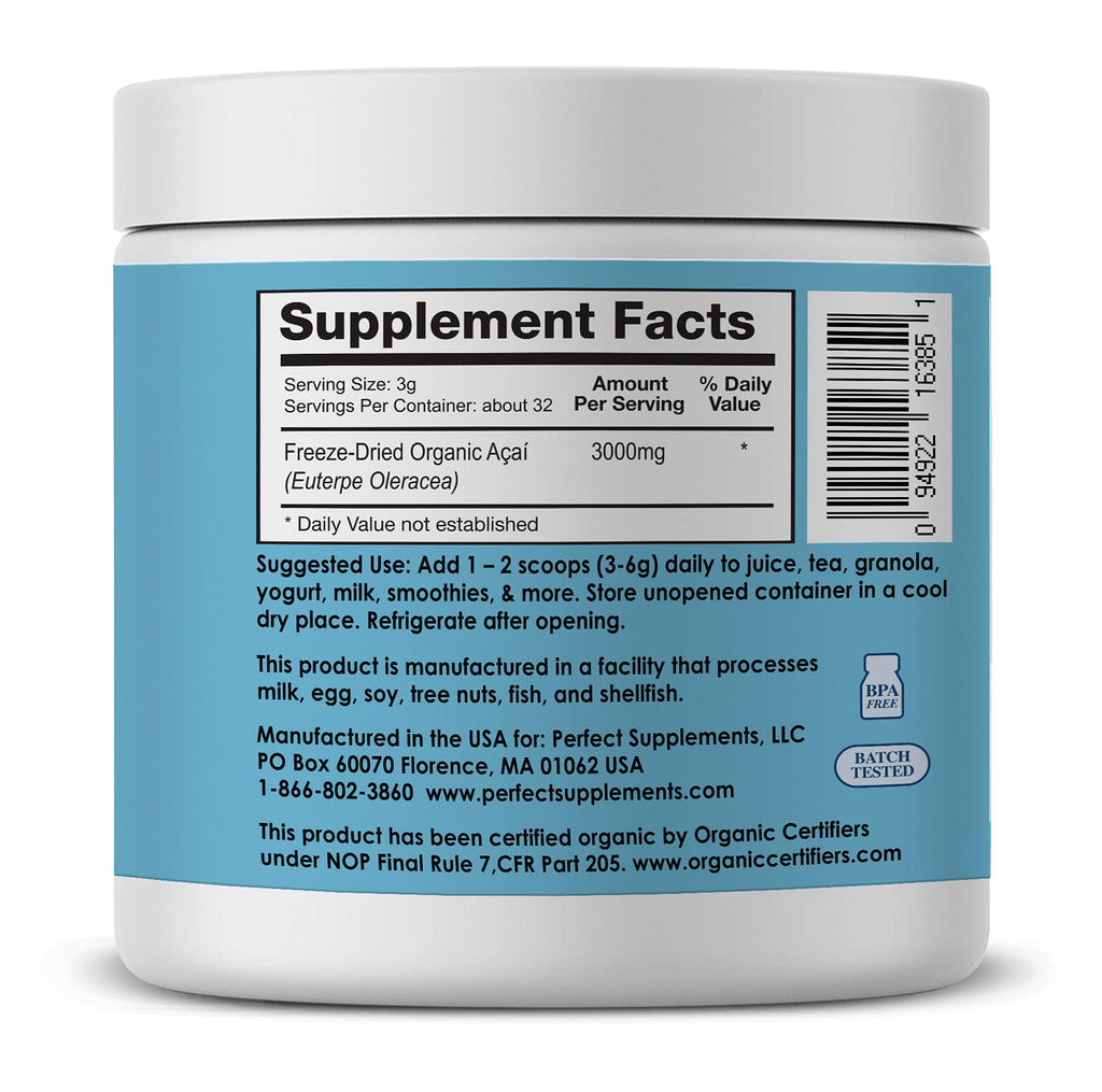 rich in antioxidants acai supplement