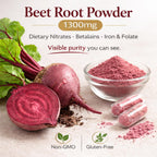 Rich in antioxidants beetroot supplement