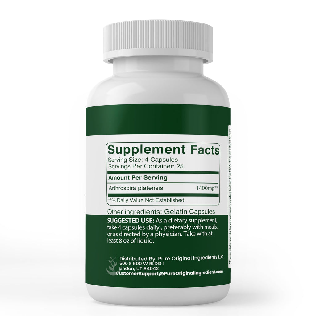 rich in phycocyanin spirulina