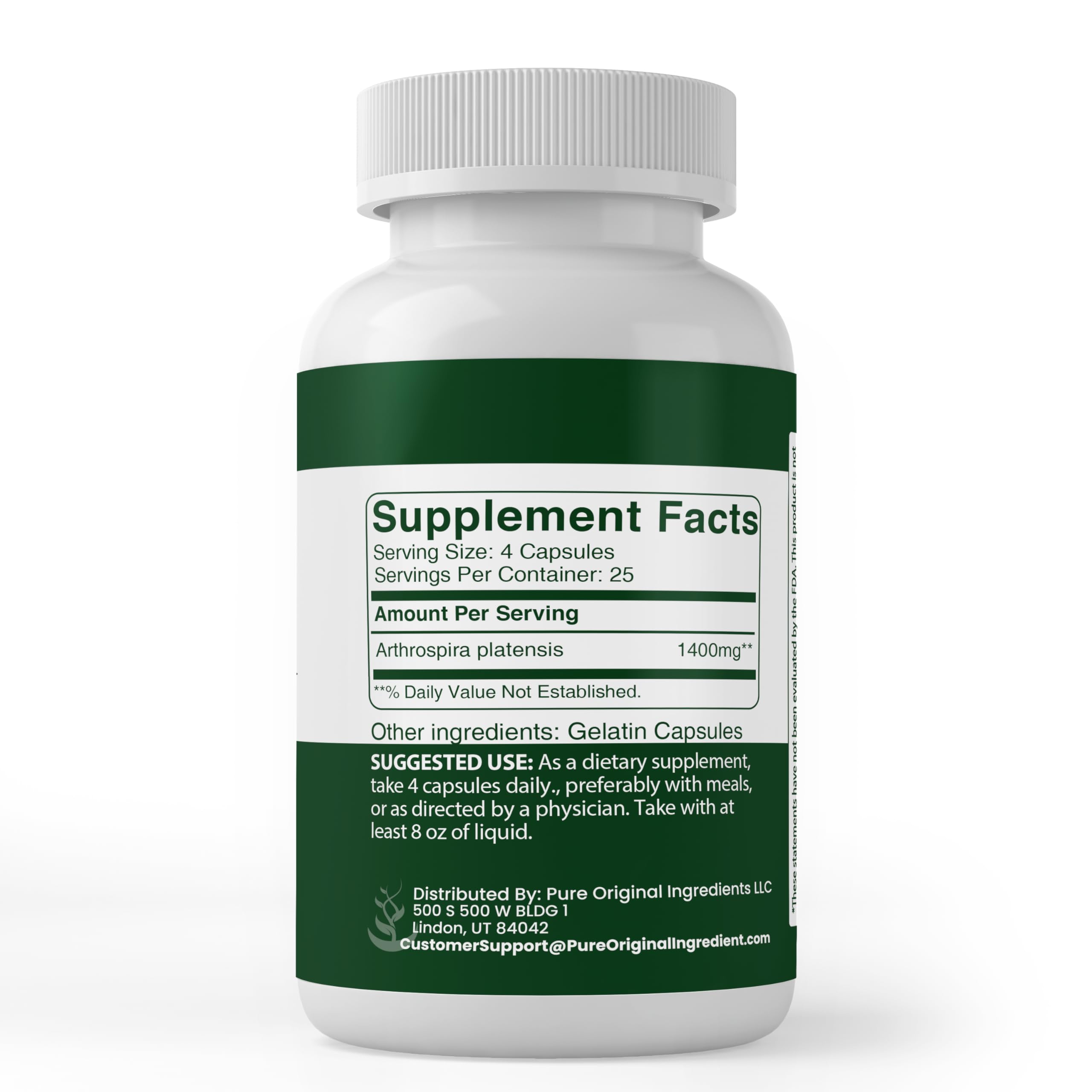 rich in phycocyanin spirulina
