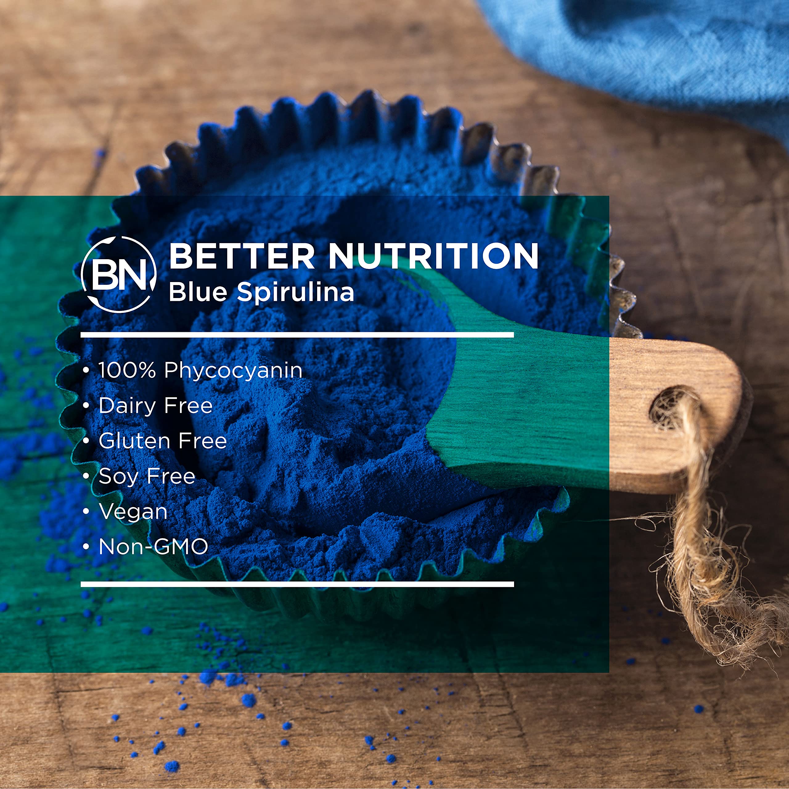rich in vitamins blue spirulina powder