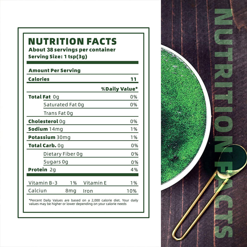 rich in vitamins spirulina supplement
