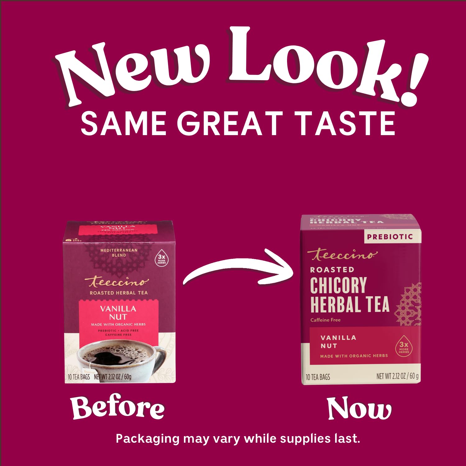 rich vanilla nut flavour herbal infusion