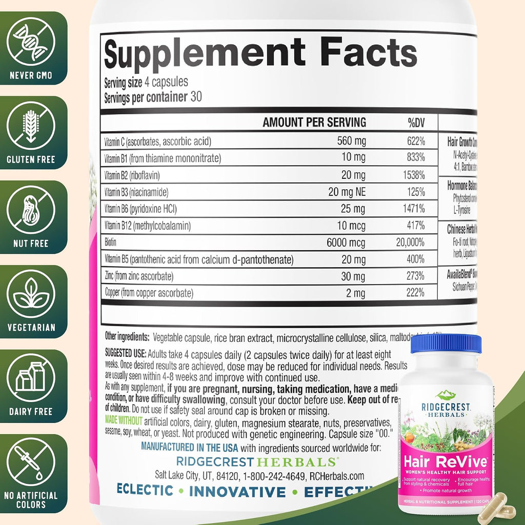 RidgeCrest biotin for thicker hair