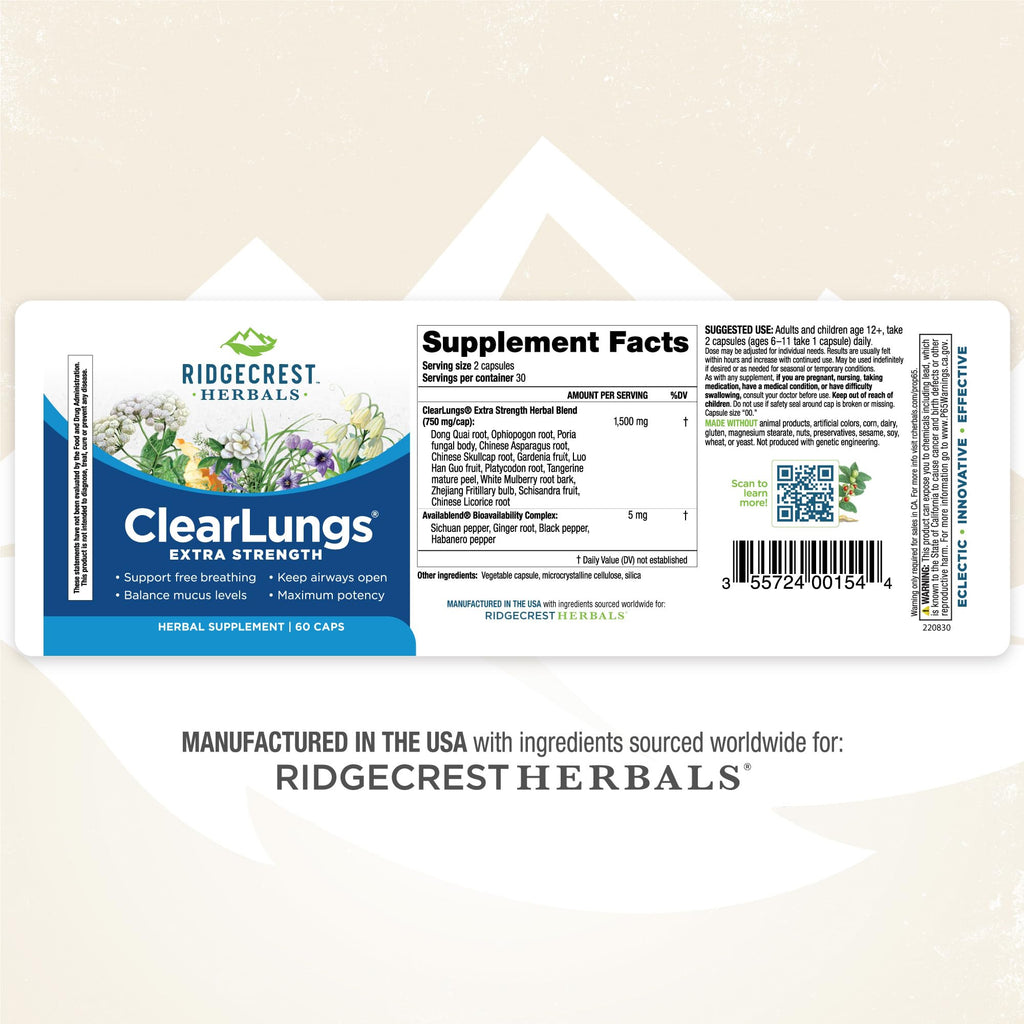 RidgeCrest Clearlungs for allergy relief