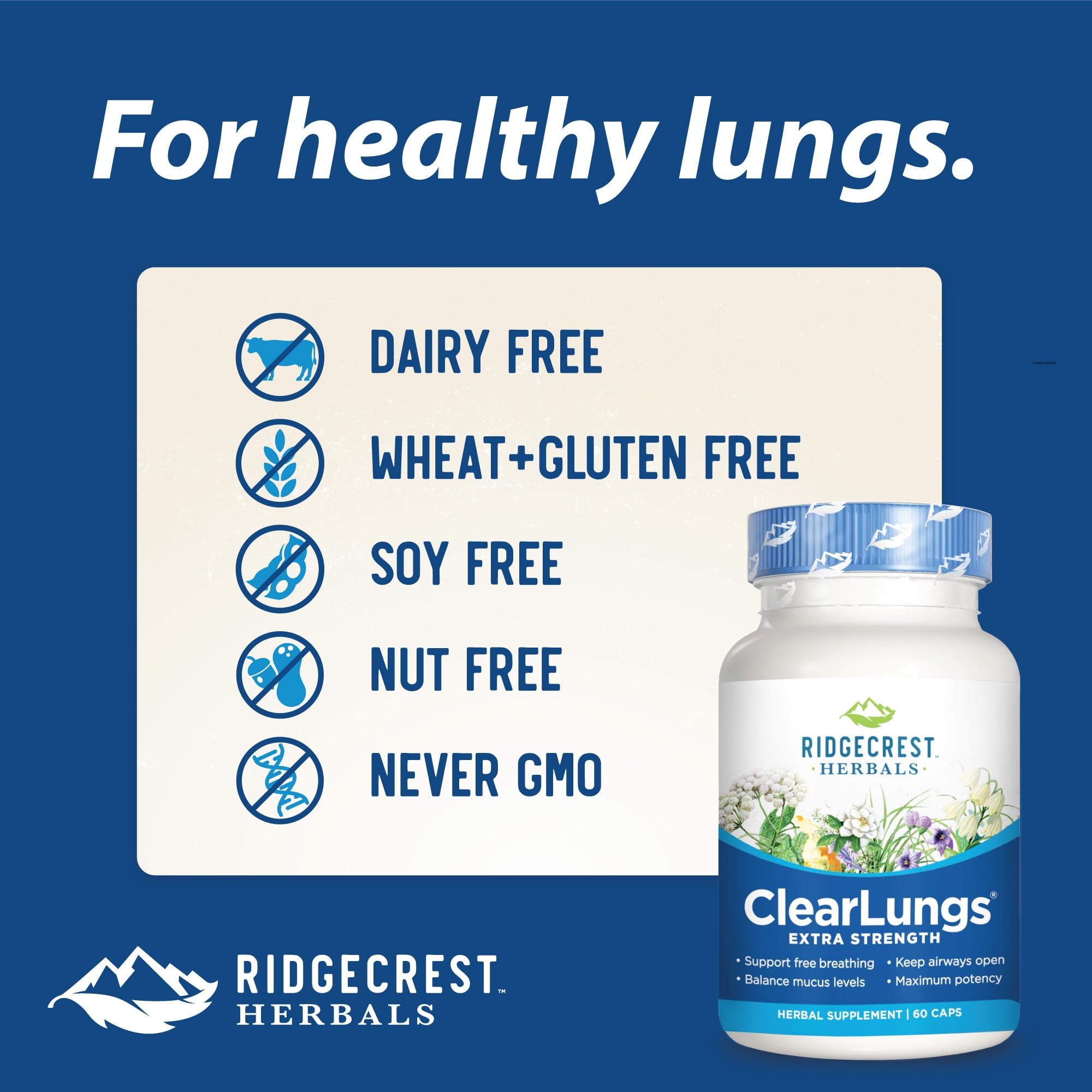 RidgeCrest Clearlungs for healthy lungs