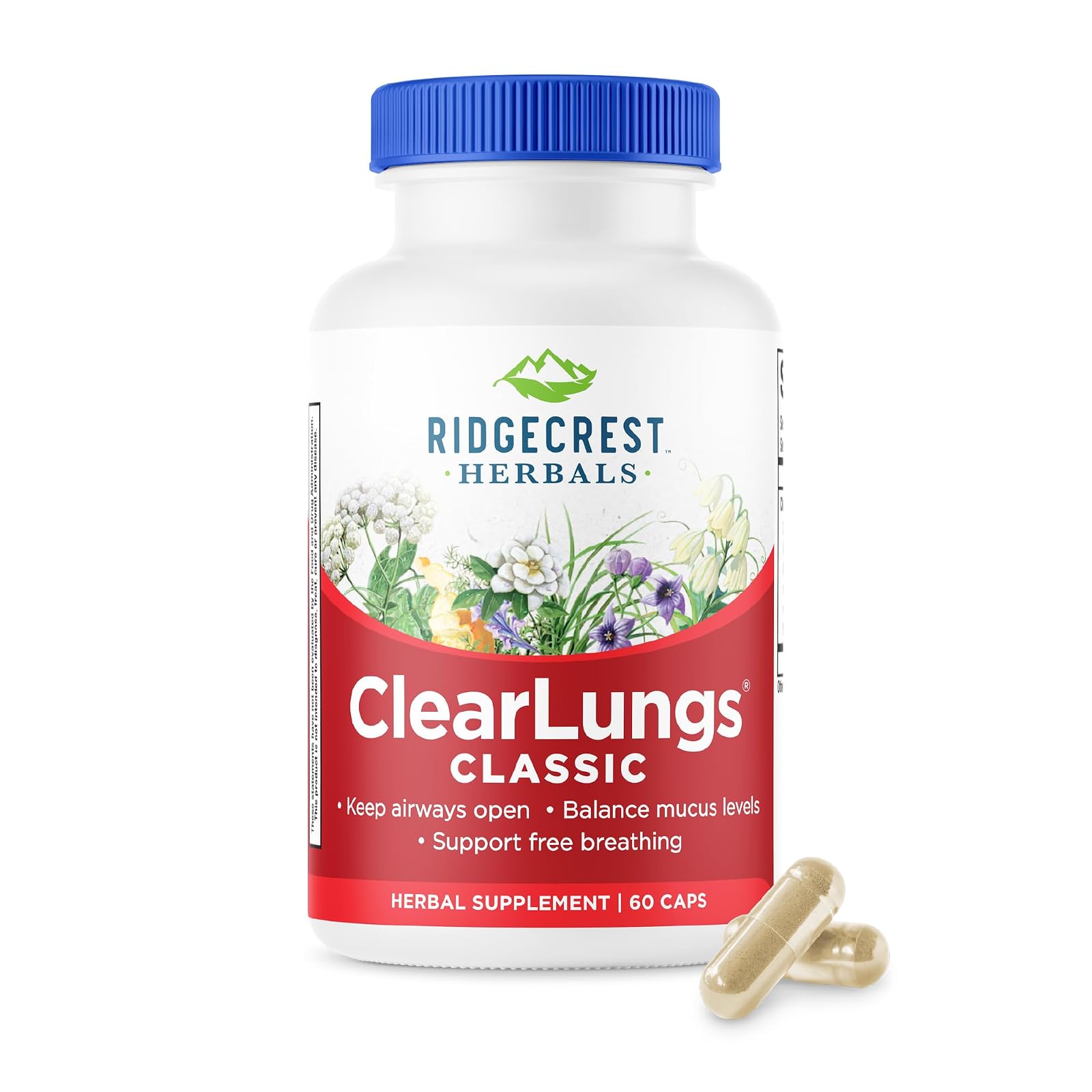 RidgeCrest ClearLungs herbal capsules