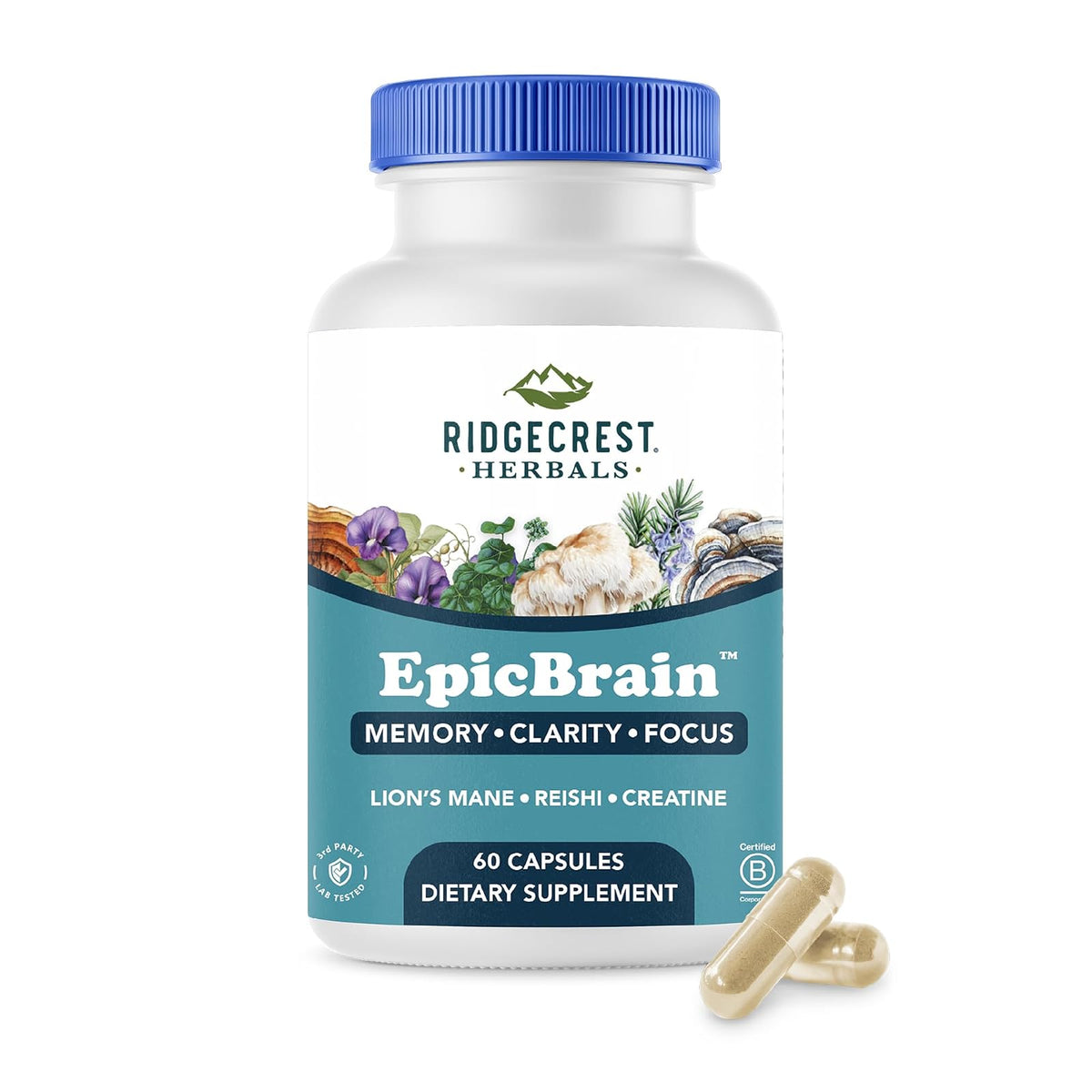 RidgeCrest EpicBrain cognitive support capsules