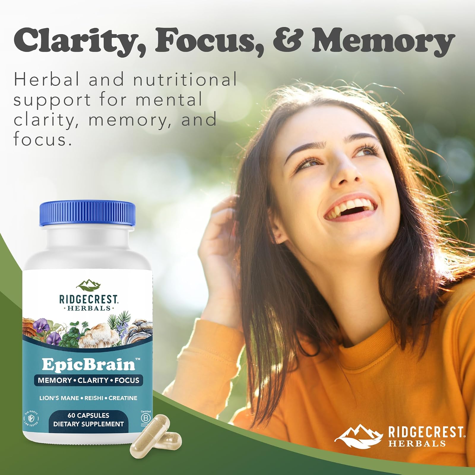 RidgeCrest Herbals energy and concentration