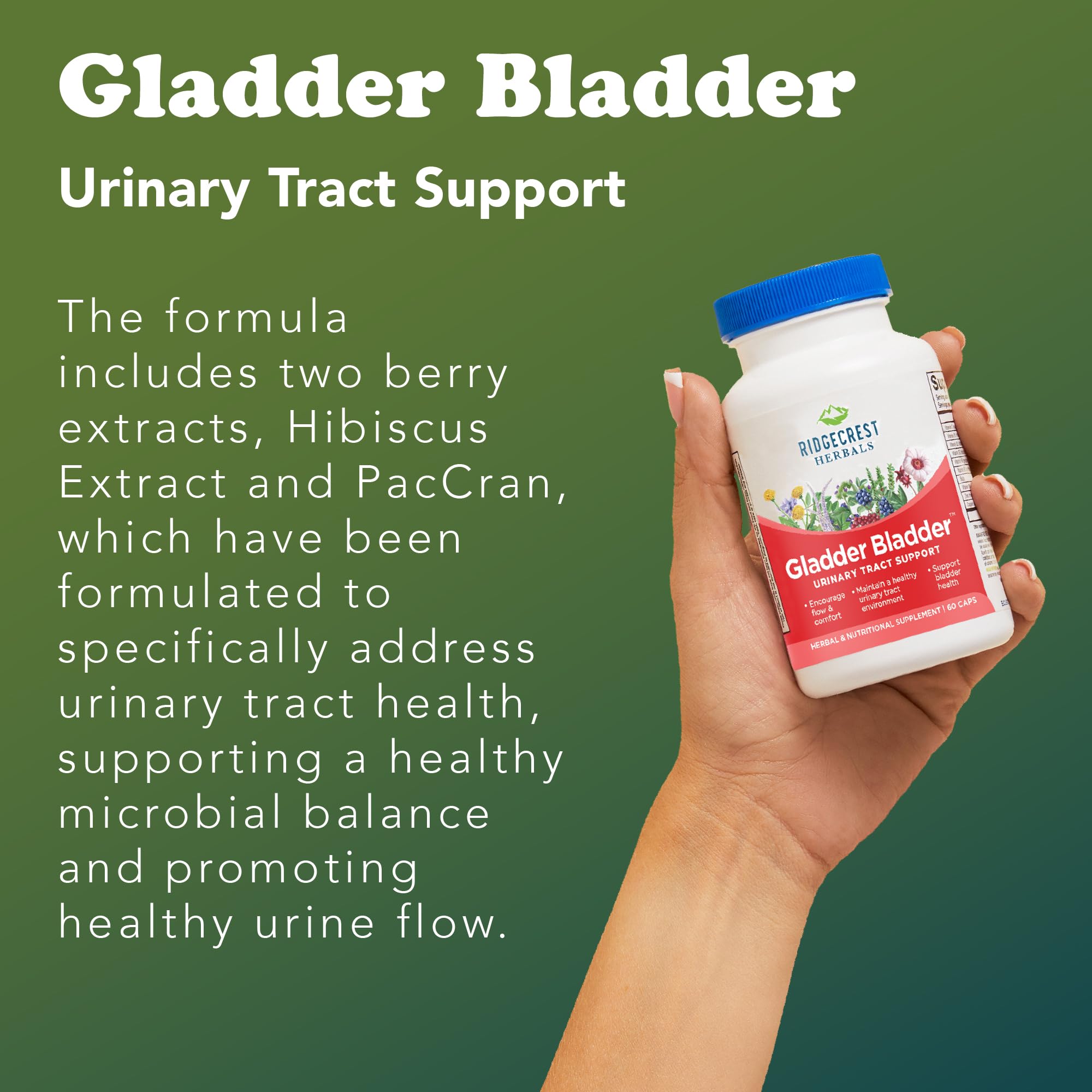 RidgeCrest Herbals Gladder 60 count capsules