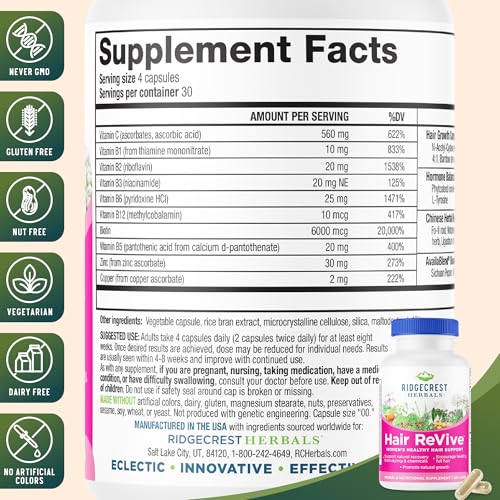 RidgeCrest Herbals hair and skin support
