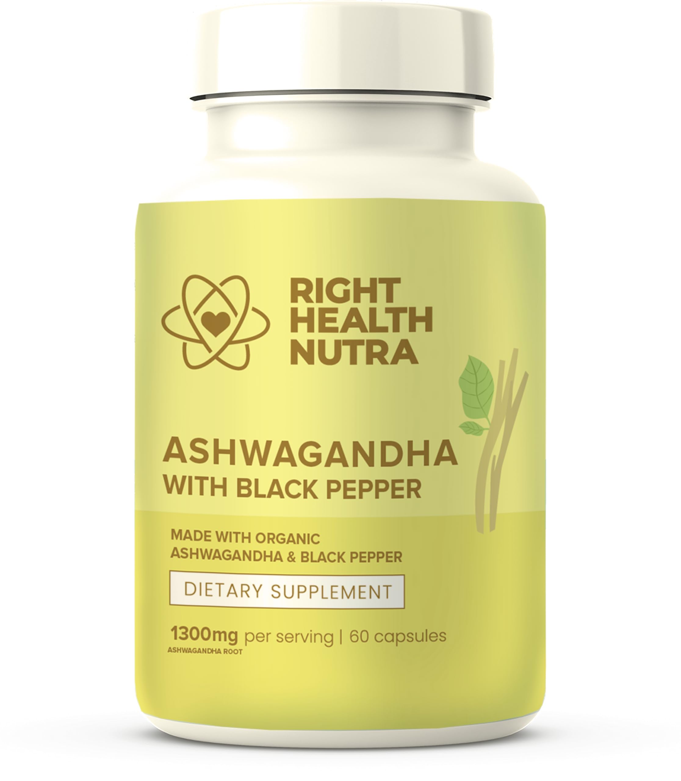 Right Health Nutra Ashwagandha capsules for stress relief