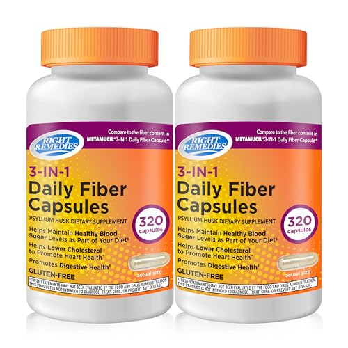 Right Remedies daily fiber capsules for digestion