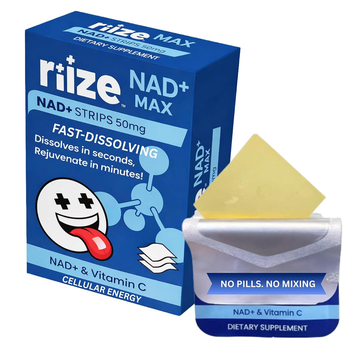 Riize NAD+ strips for energy boost