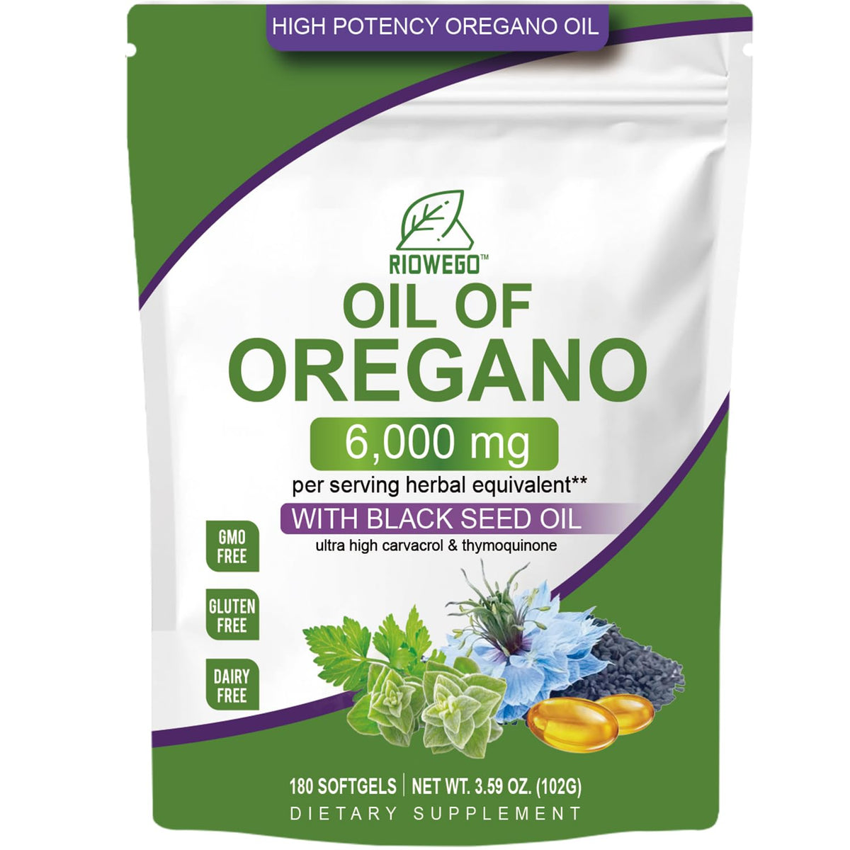 RIOWEGO oregano oil softgels