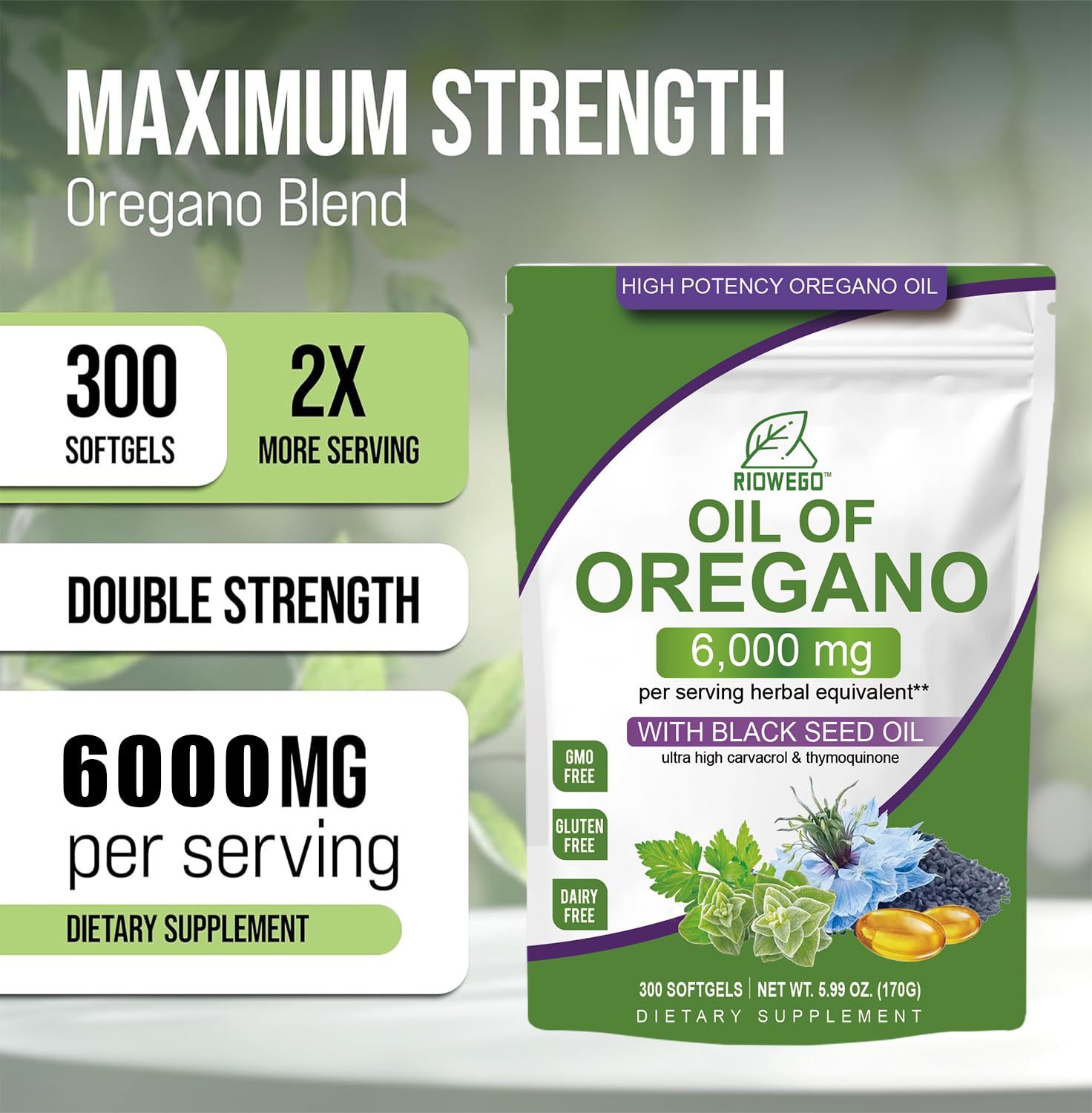 RIOWEGO oregano oil softgels