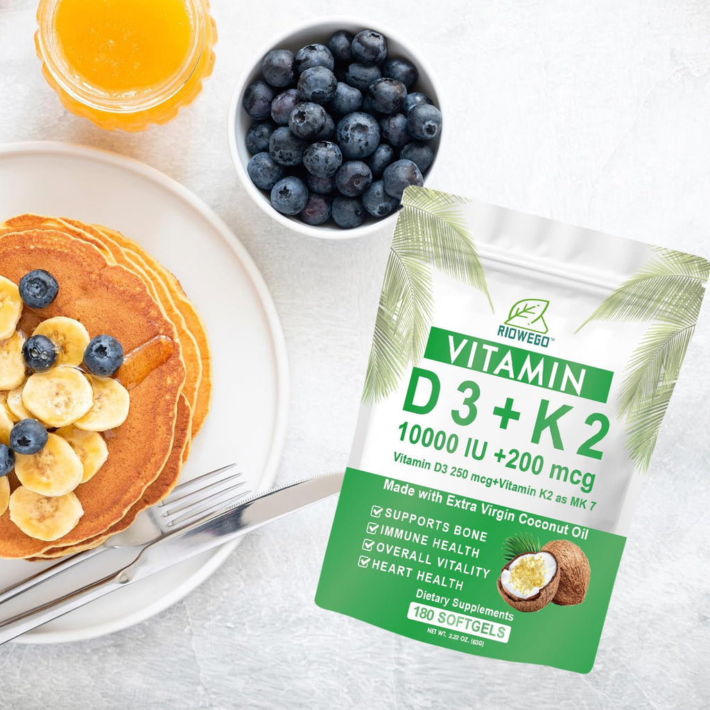 RIOWEGO Vitamin D3 K2 for energy