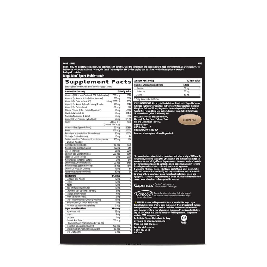 Ripped multivitamin blend for fitness