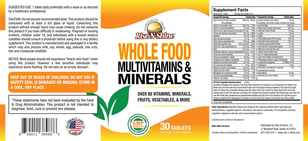 Rise-N-Shine supplements for active lifestyle