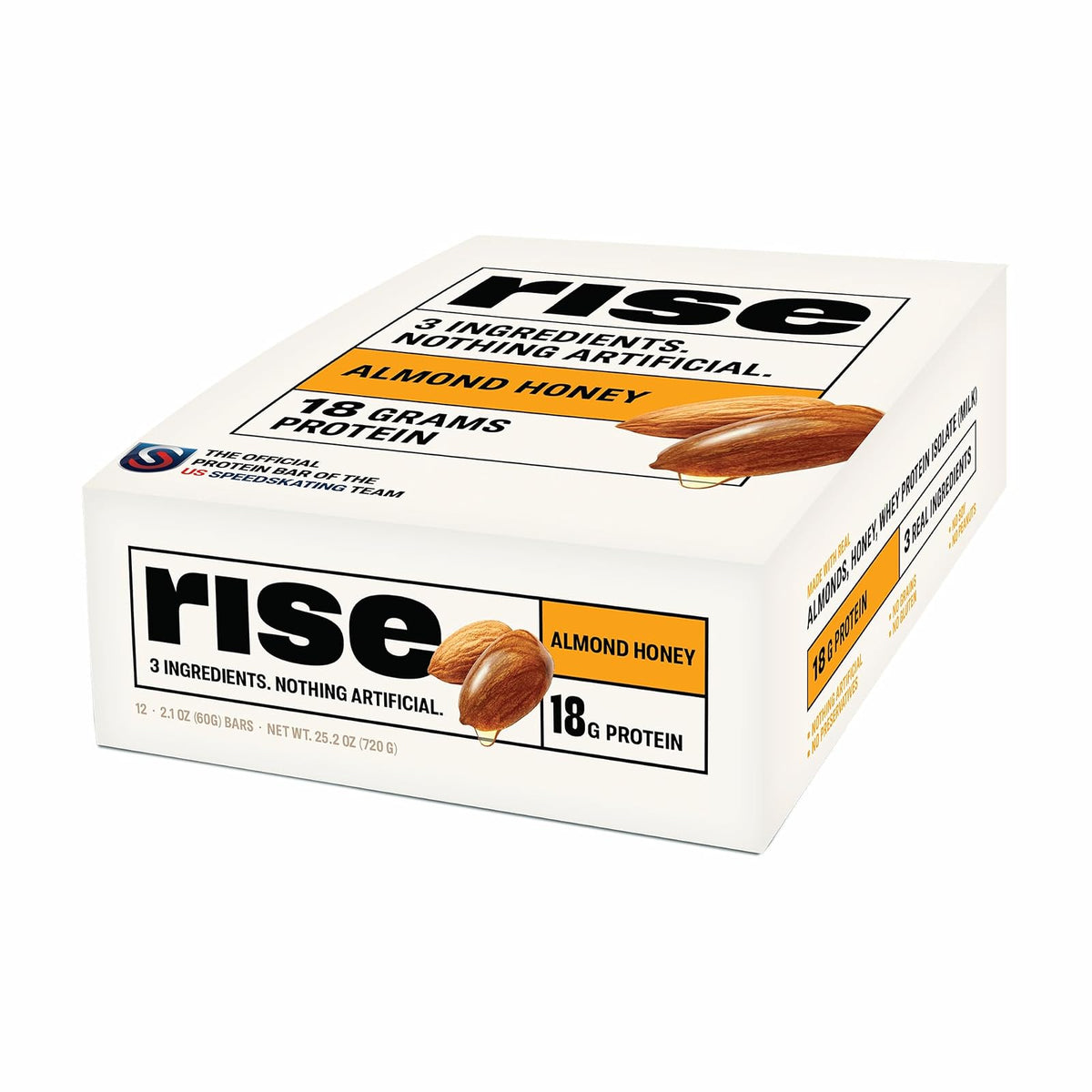 Rise whey protein bars almond honey