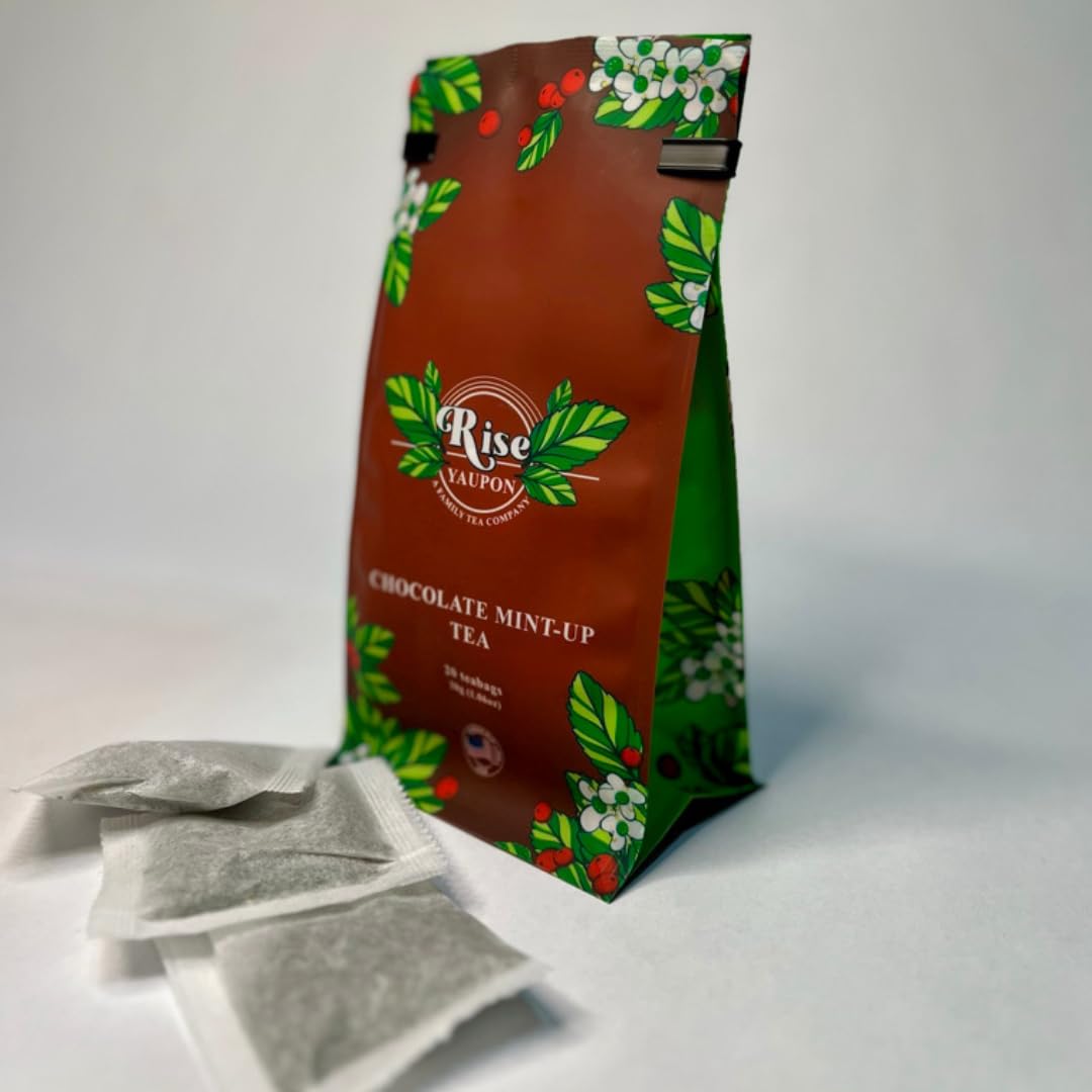 Rise Yaupon Chocolate Mint herbal tea