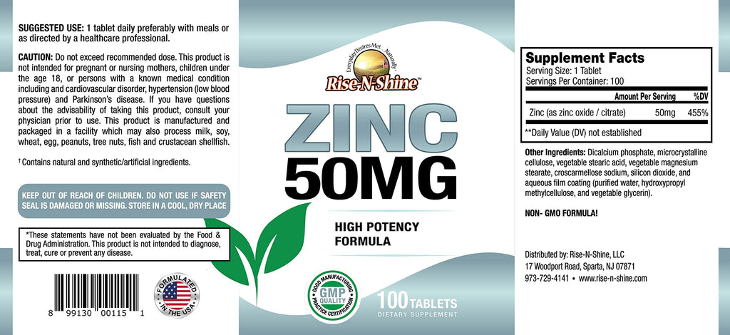 rise zinc supplement for health