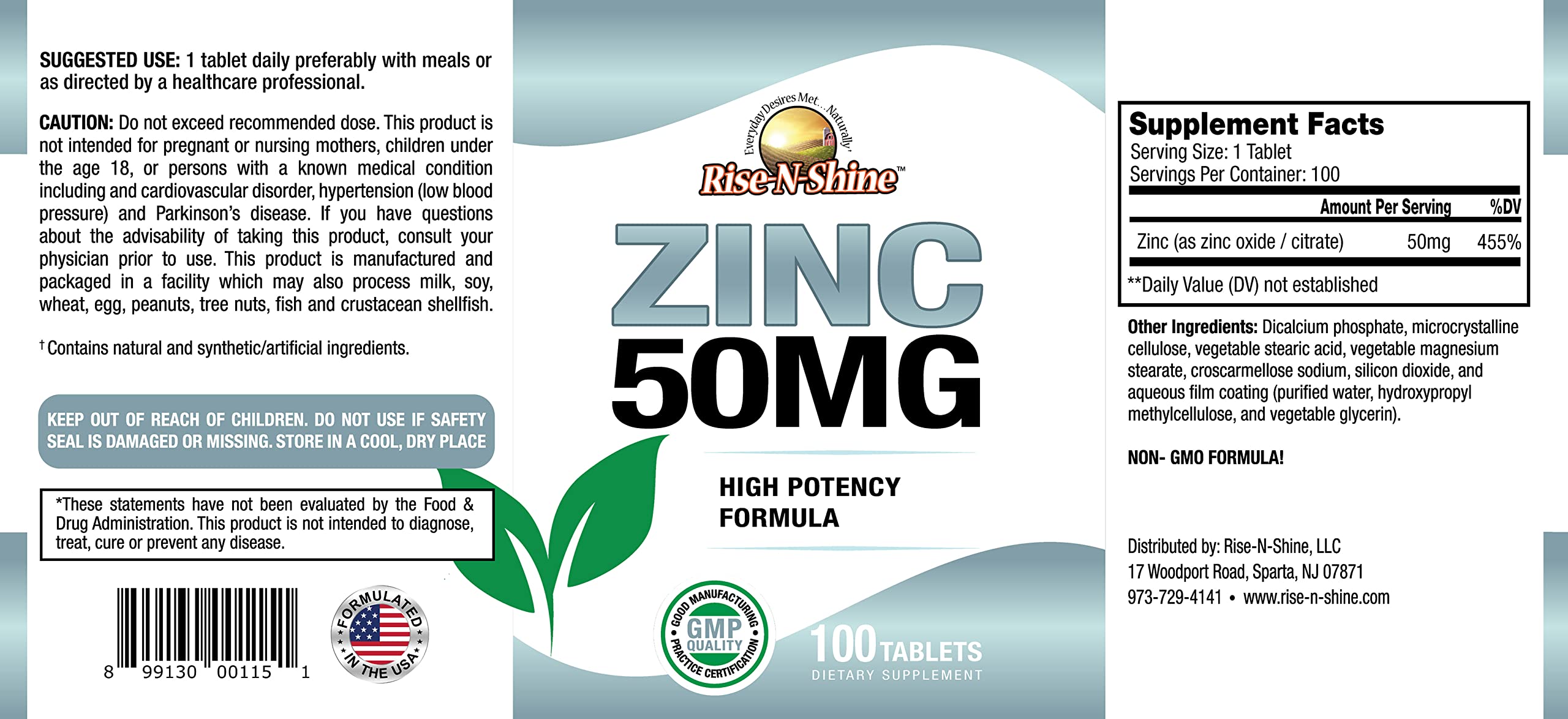 rise zinc supplement for health