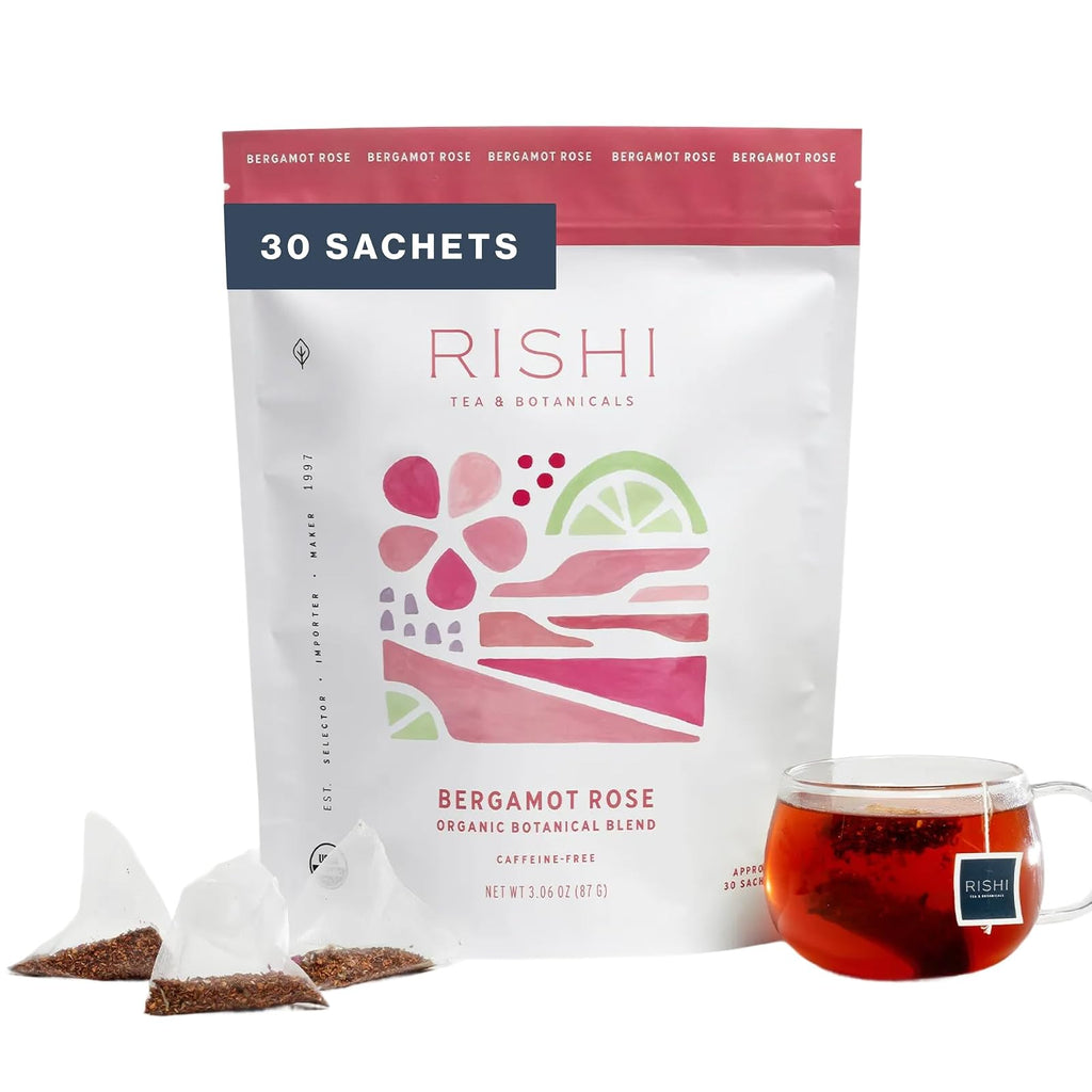 Rishi Tea Bergamot Rose herbal infusion