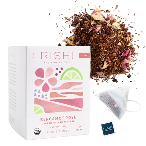 Rishi Tea Bergamot Rose herbal tea bags