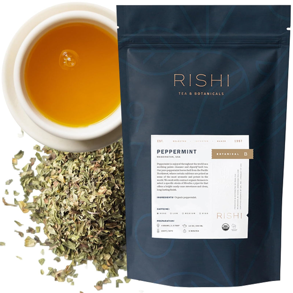 Rishi Tea peppermint herbal tea