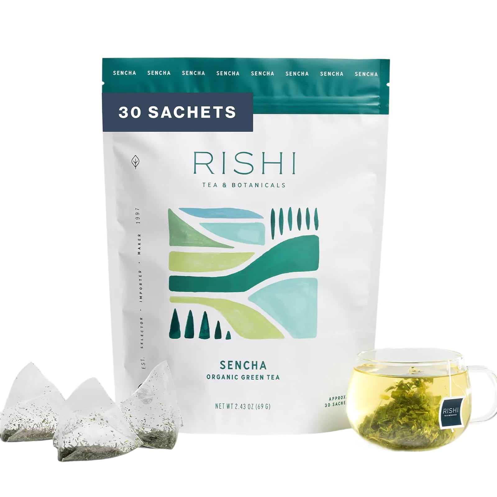 Rishi Tea Sencha green tea bags