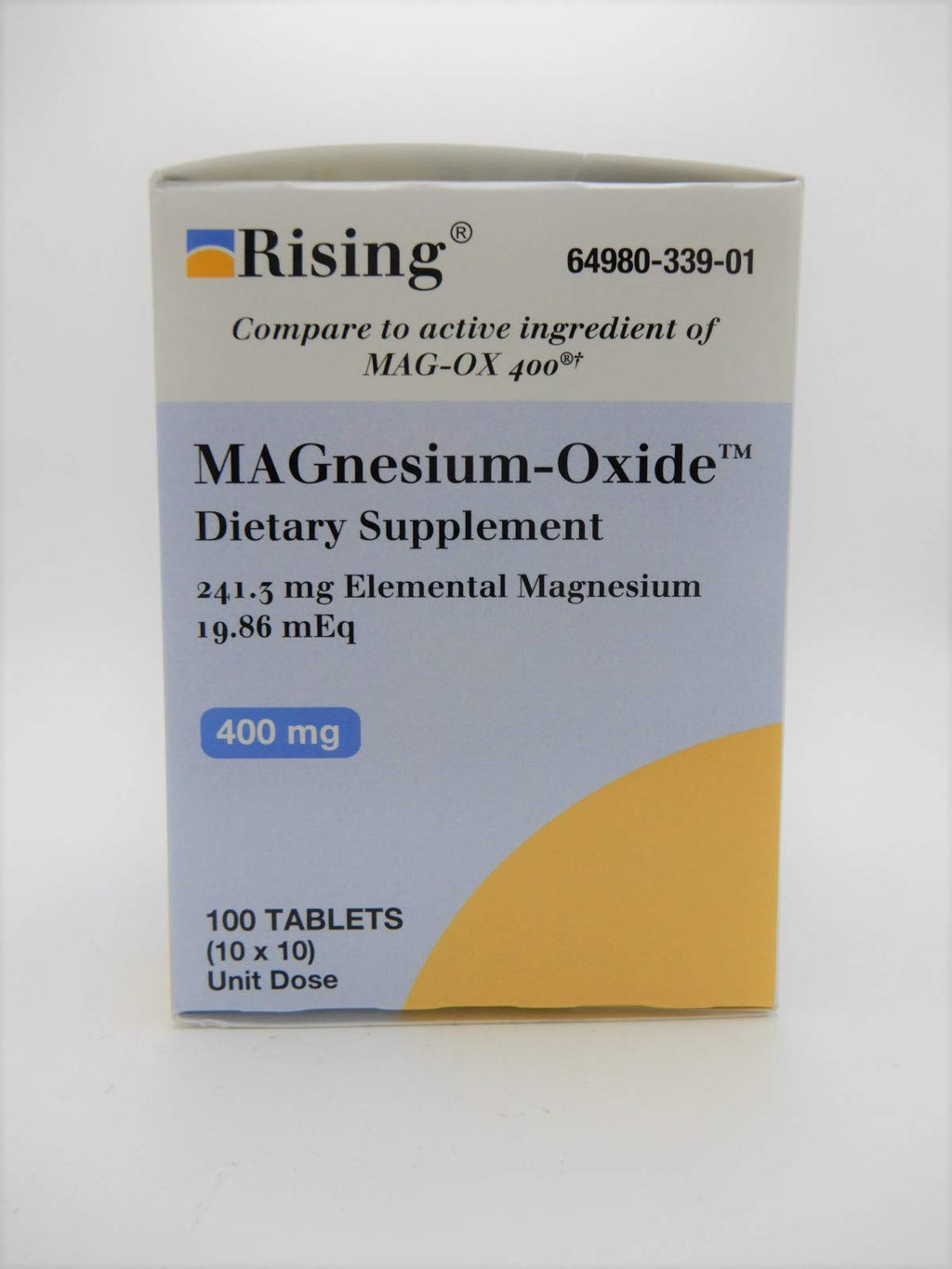 Rising magnesium oxide 400 mg tablets