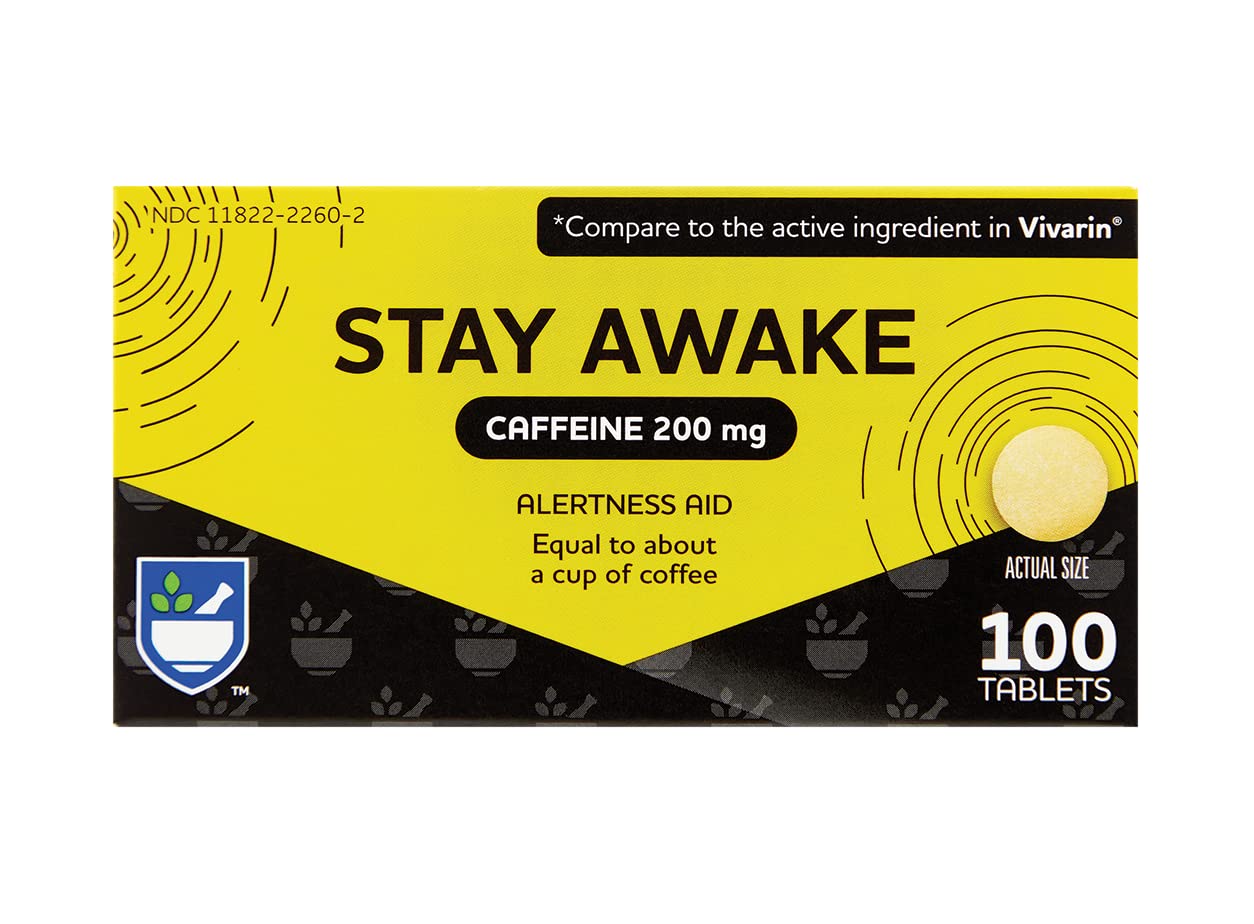 Rite Aid caffeine tablets for energy