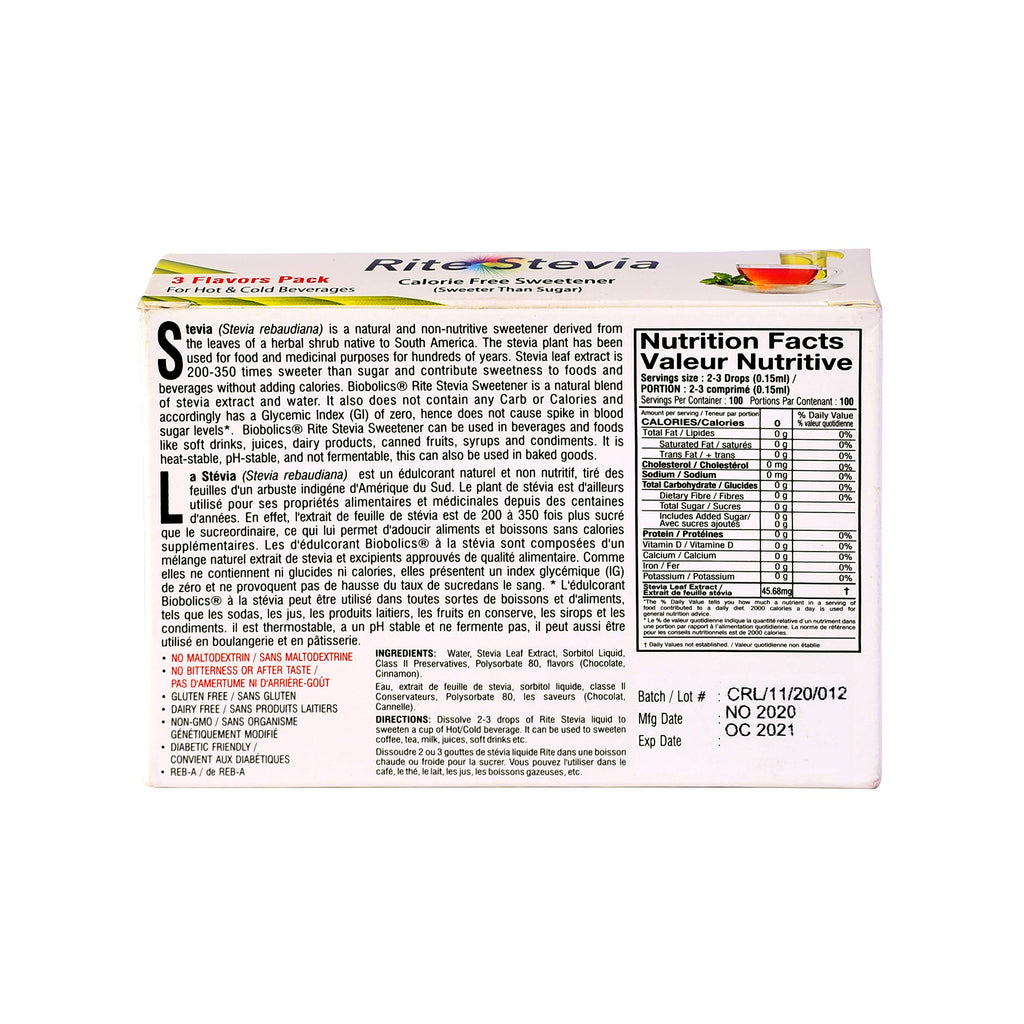 Rite Stevia caramel flavor for beverages