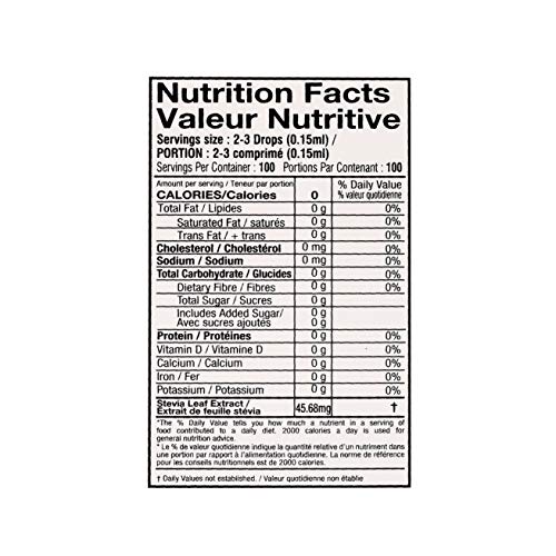 Rite Stevia plain drops for everyday use