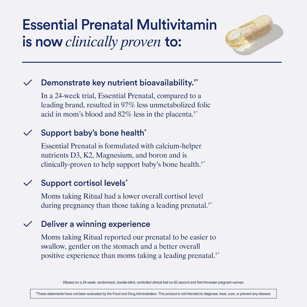 Ritual women's prenatal vitamin benefits