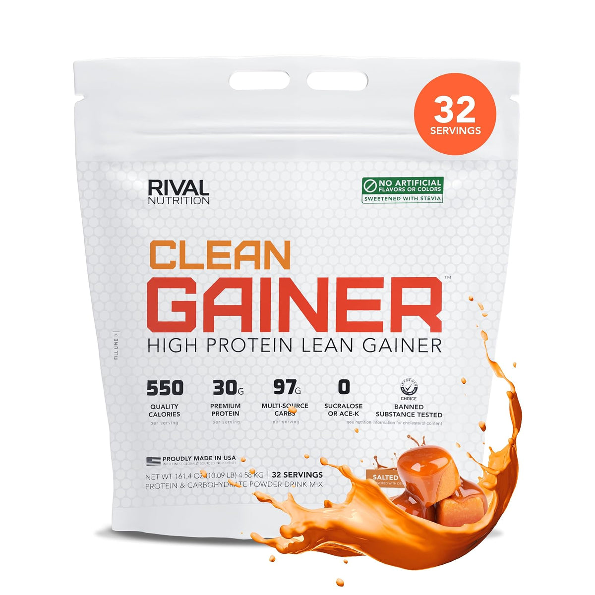 Rival Nutrition Clean Gainer protein powder