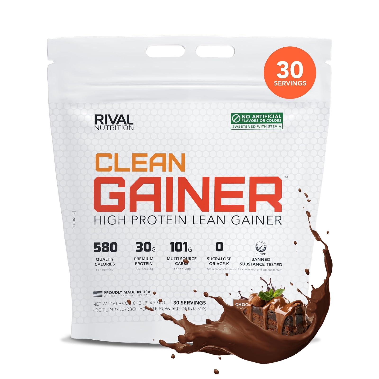 Rival Nutrition Clean Gainer protein powder