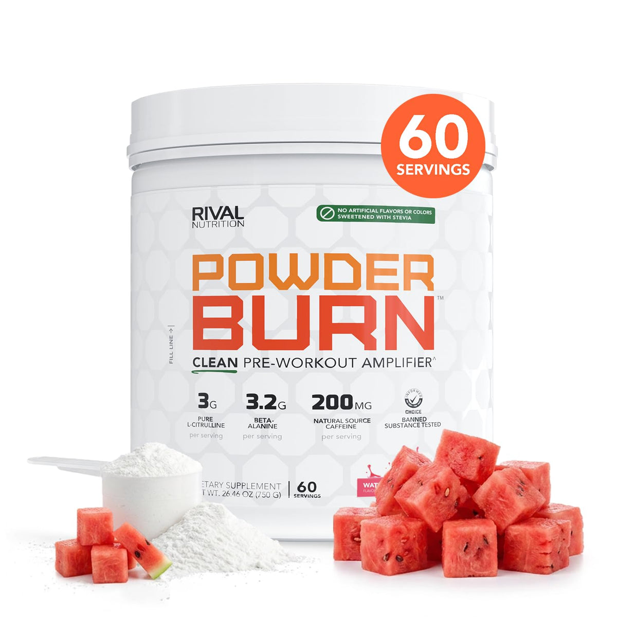 Rival Nutrition pre-workout watermelon flavour