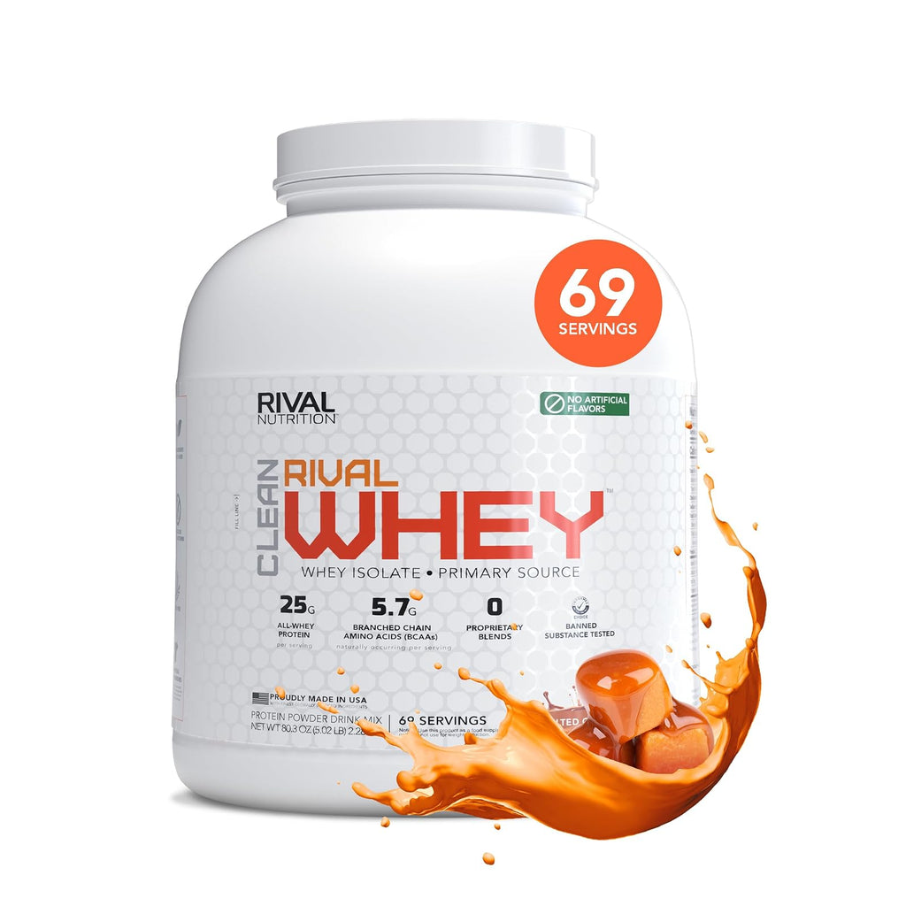 Rival Nutrition salted caramel whey protein