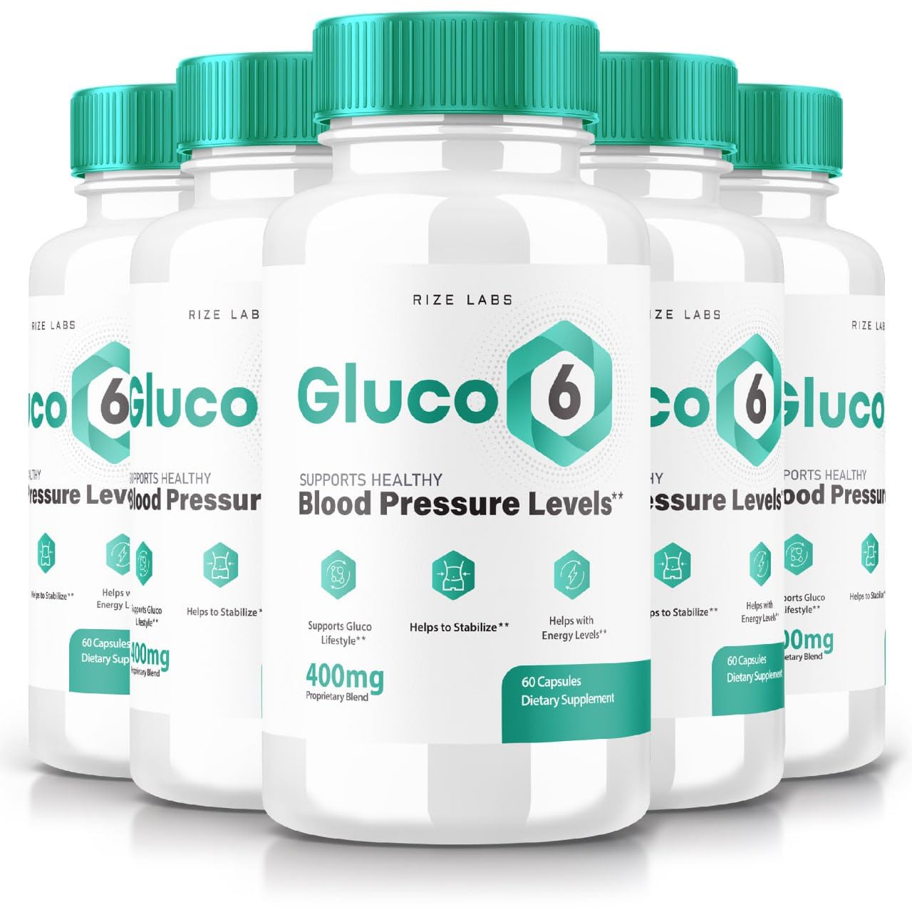Rize Labs Gluco 6 supplement capsules