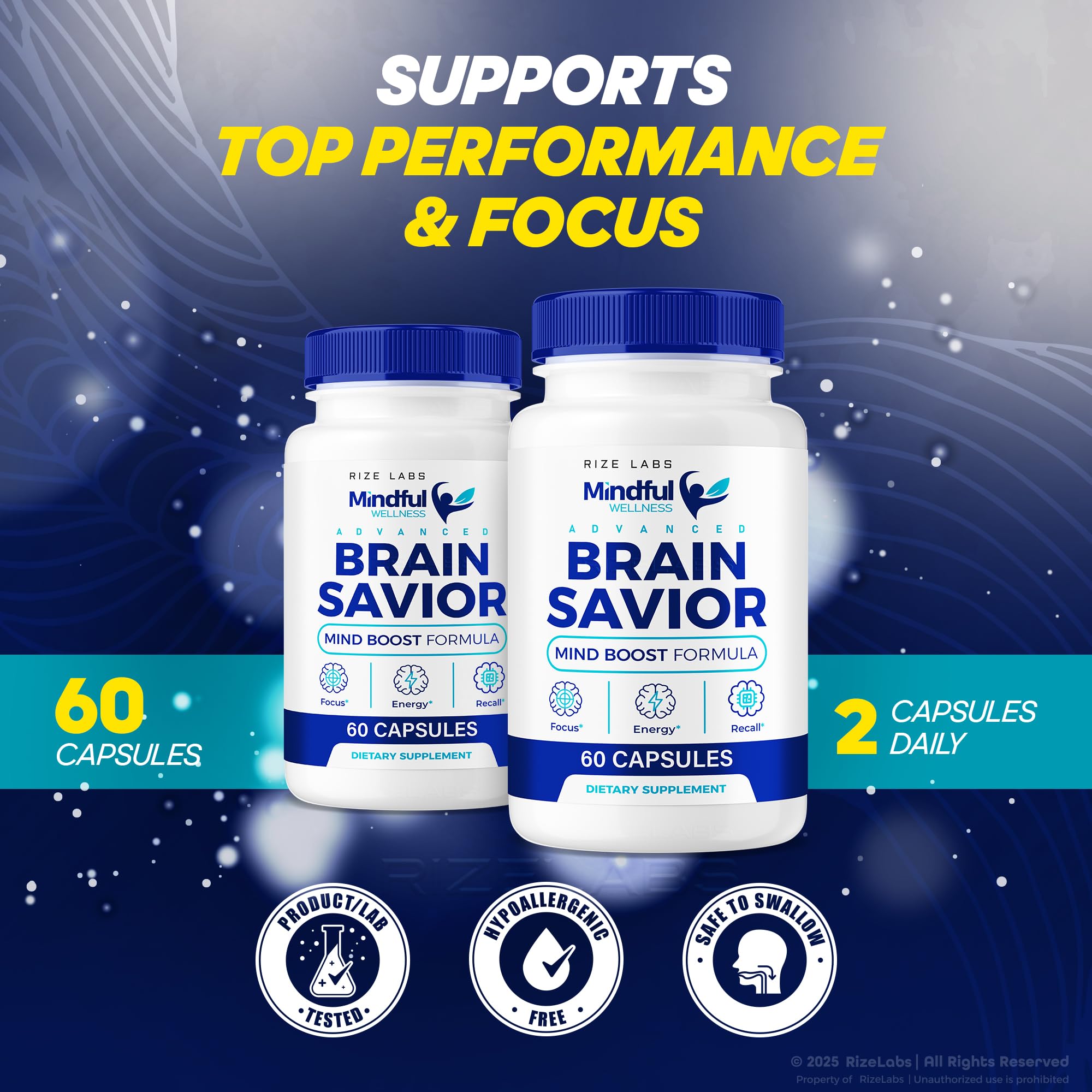 Rize Labs wellness capsules for cognitive health