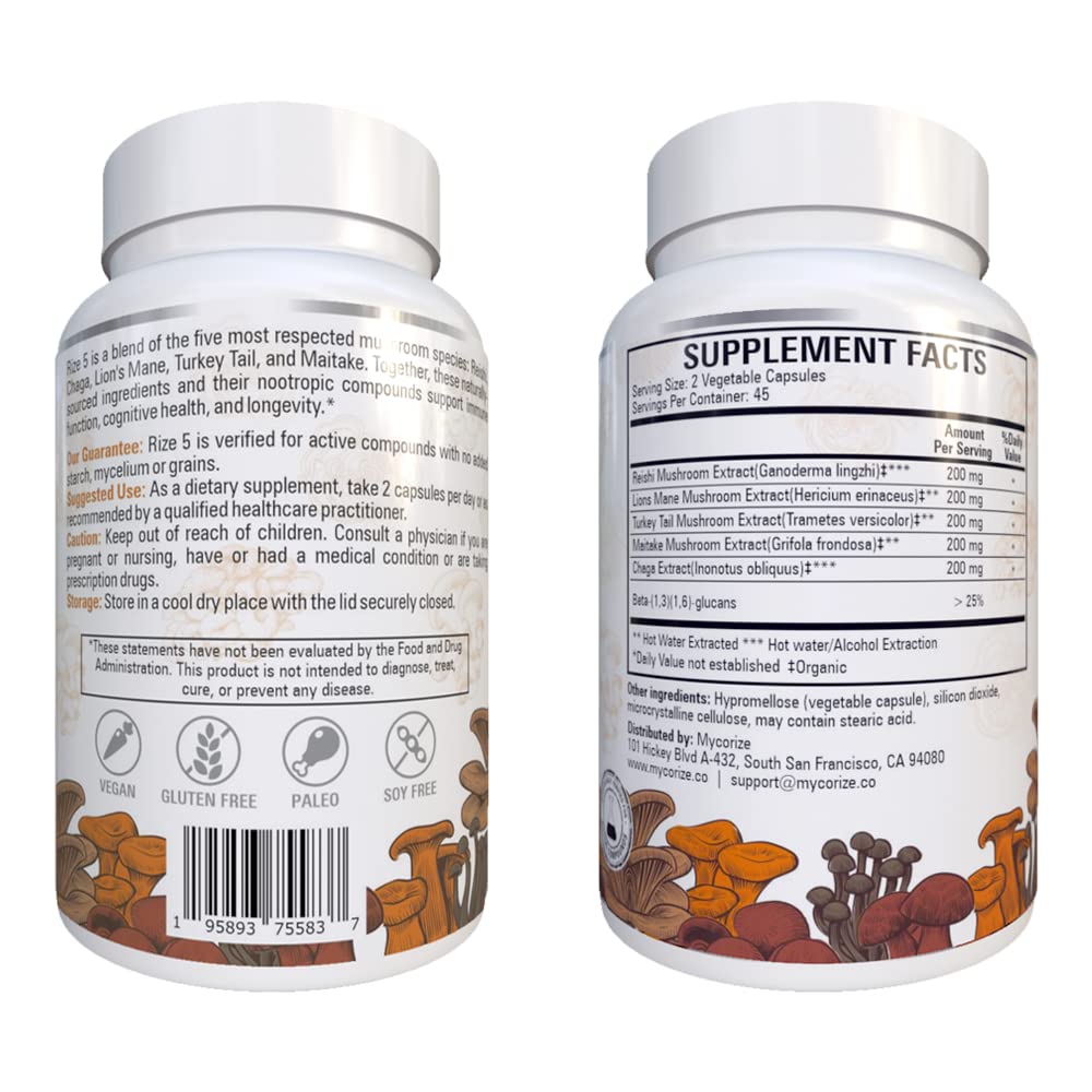 Rize mushrooms for holistic support