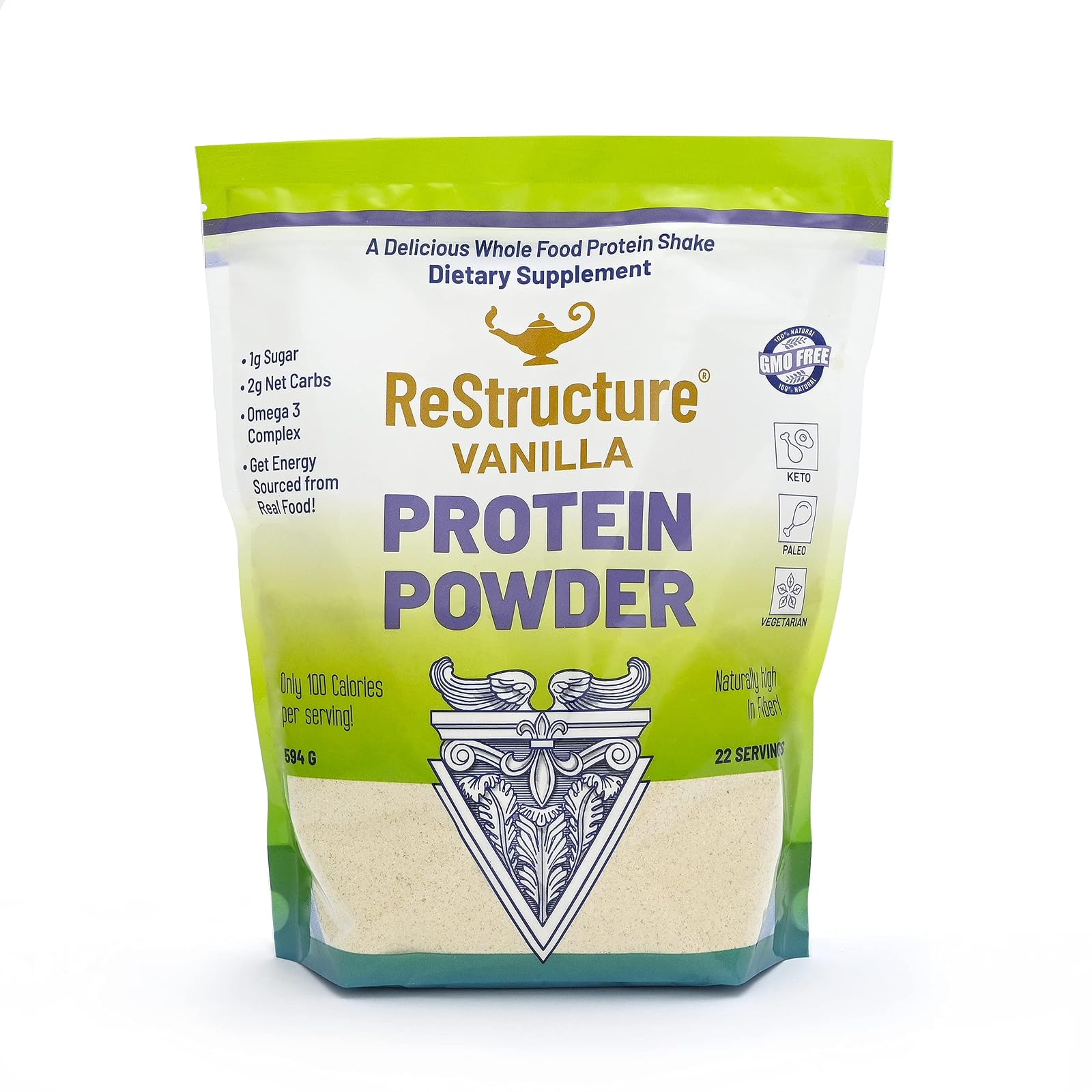 RnA ReSet whey protein powder vanilla